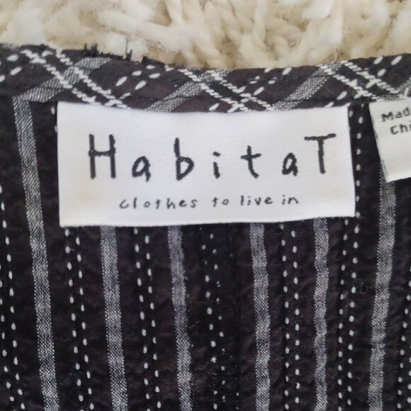 Habitat | Tops | Habitat Clothes To Live In Womens L Top Black White ...
